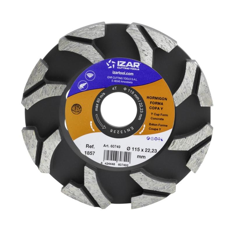 Disco IZAR Diamante Hormigon Forma Copa Y Top - 1857 - 180 mm | Leroy Merlin