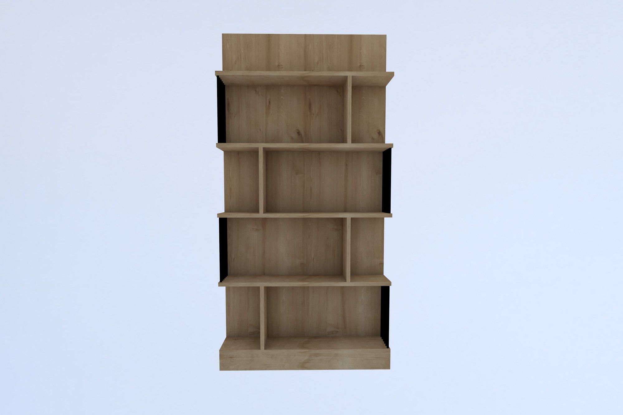 Estantería librería Alexa de madera clara y metal negro 80 cm | Leroy ...