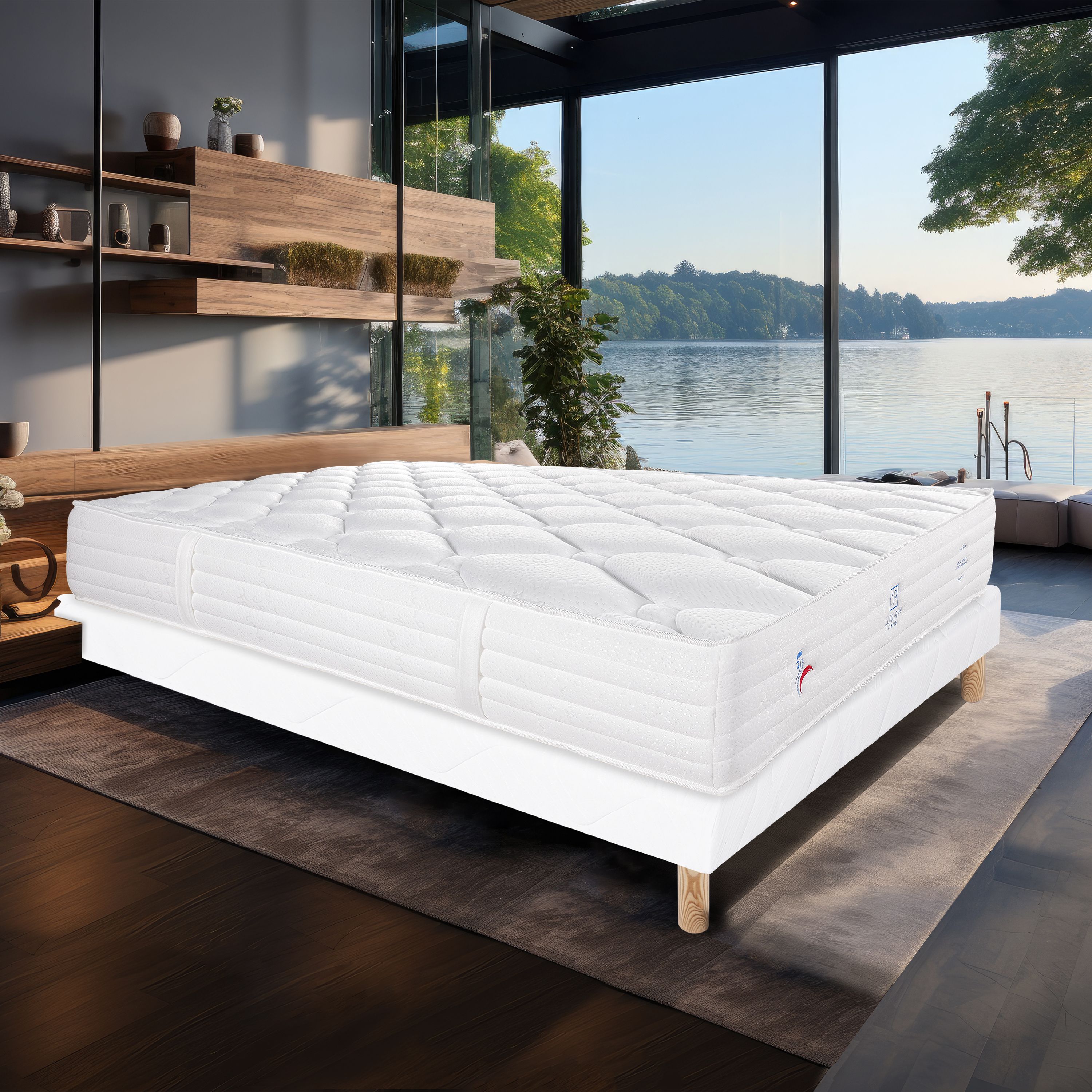 Ensemble matelas ferme 140 x 200 x 27 cm, mousse haute densité, face ...