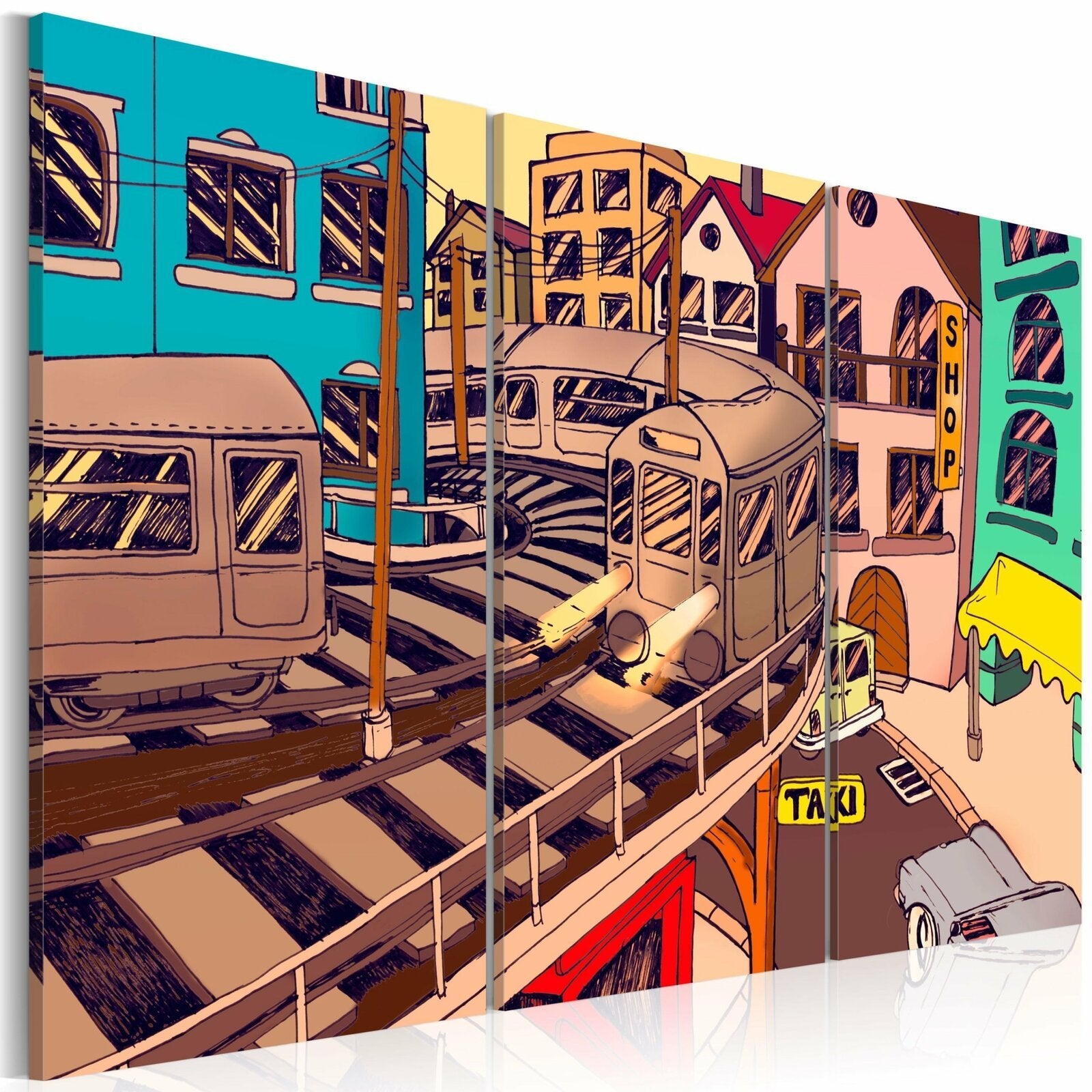 Tableau gare à new york - 60 x 40 cm | Leroy Merlin