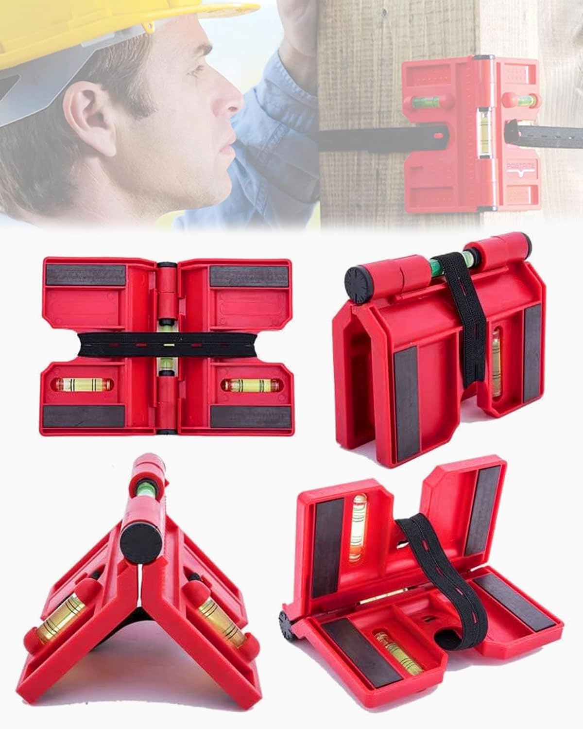 Nivel de burbuja de ángulo ajustable para tuberías,cuadros,albañilería ...