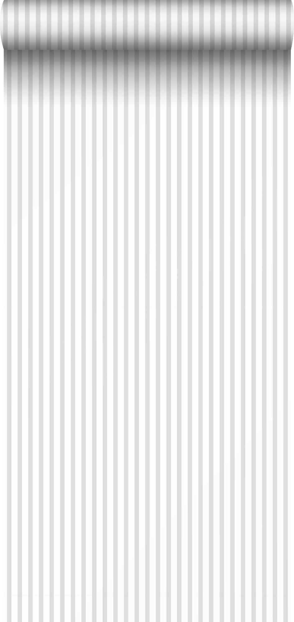 Papel pintado rayas gris y blanco - 53 cm x 10 m - Sanders & Sanders ...