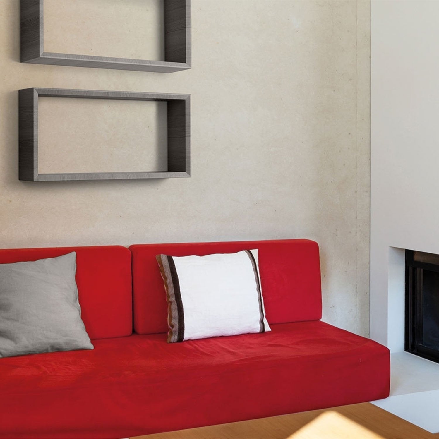 Étagère murale à jour rectangulaire Gris caillou mod. Artù | Leroy Merlin