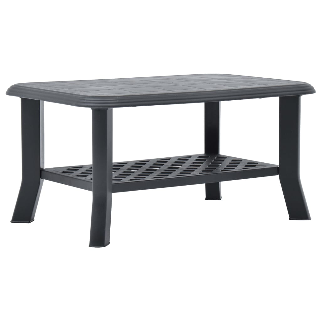 Table basse rectangulaire plastique anthracite Manu | Leroy Merlin