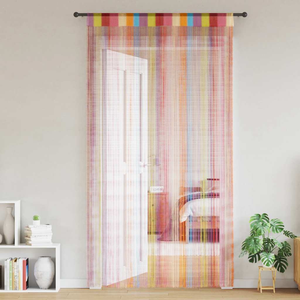 Maison Exclusive - Rideaux à fils 2 pcs multicolore 100x250 cm | Leroy ...