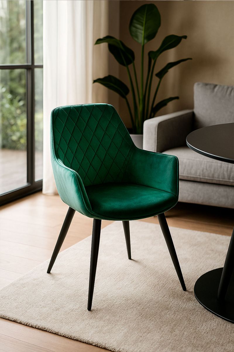 Regalos Miguel - Sillas Comedor - Silla Kres Terciopelo - Verde | Leroy ...