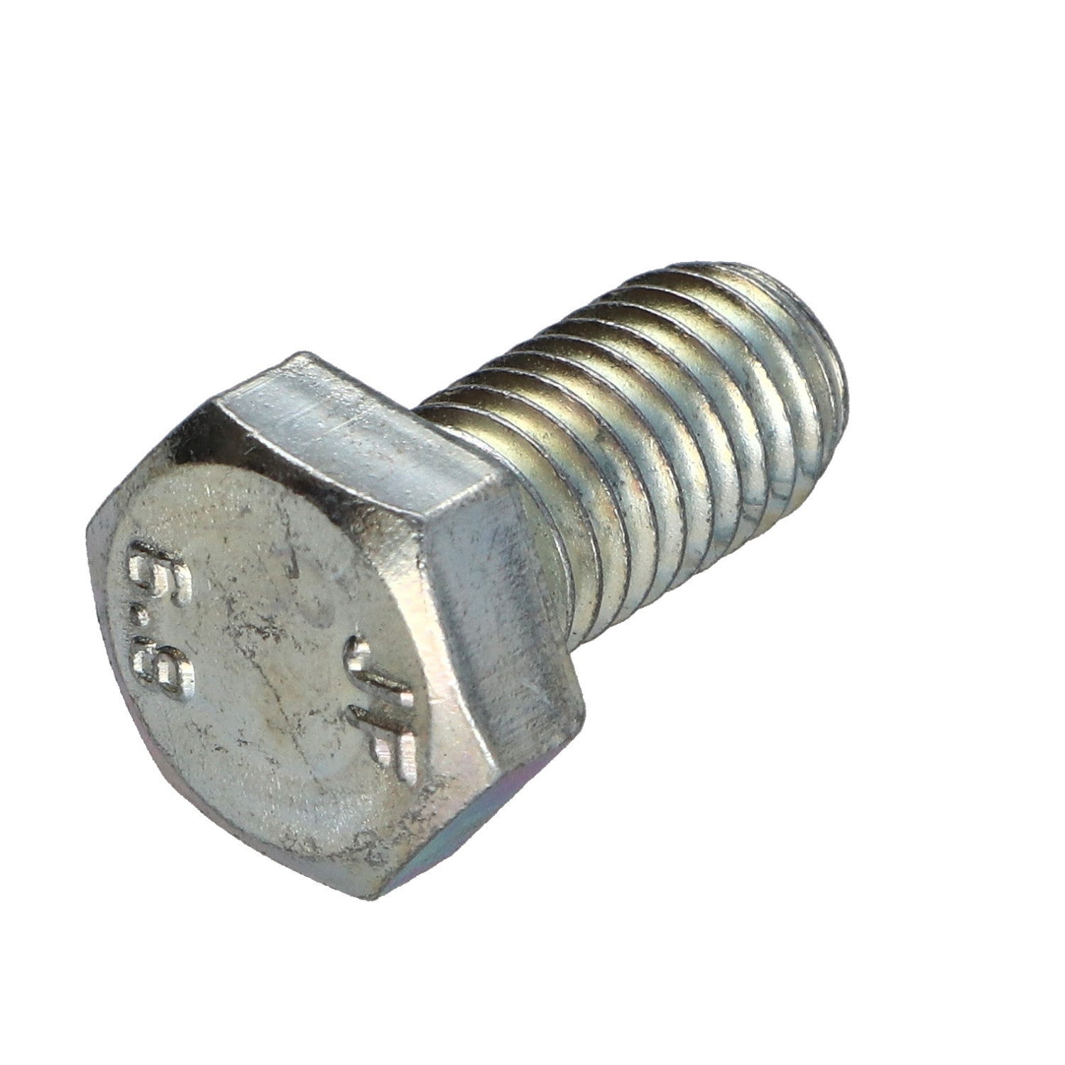 Tornillo metales cabeza hexagonal M5X25 Clase 6.8 Acero cincado blanco ...