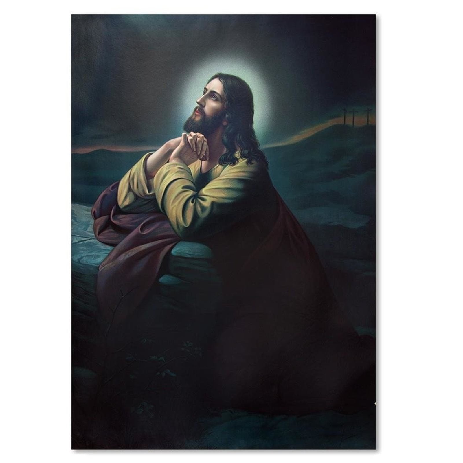 Tableau prière de jésus au jardin des oliviers 2 - 40 x 60 cm | Leroy ...