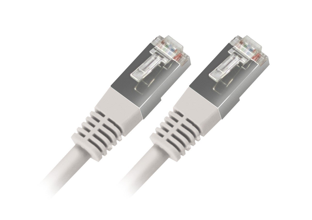 CÂBLE RJ45, CAT 7, S/FTP, DROIT, BLANC, 1M | Leroy Merlin