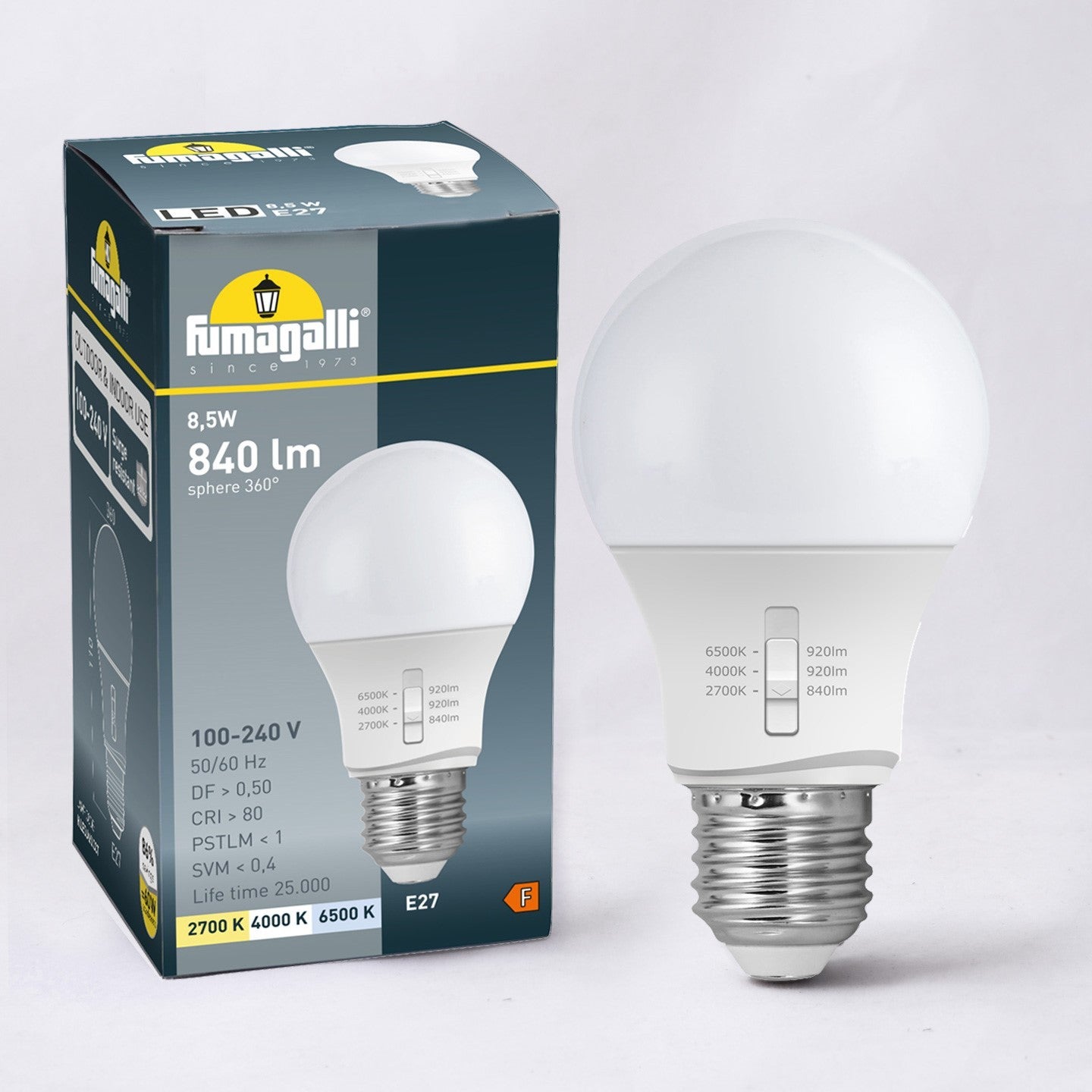Ampoule LED E27 A60 - 11W - CCT - Fumagalli | Leroy Merlin