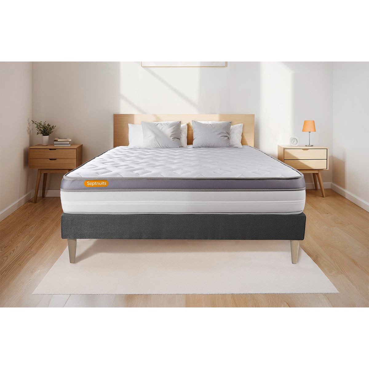 Ensemble matelas 160 x 200 cm Memo zen - Mémoire de forme - Ep : 26 cm ...