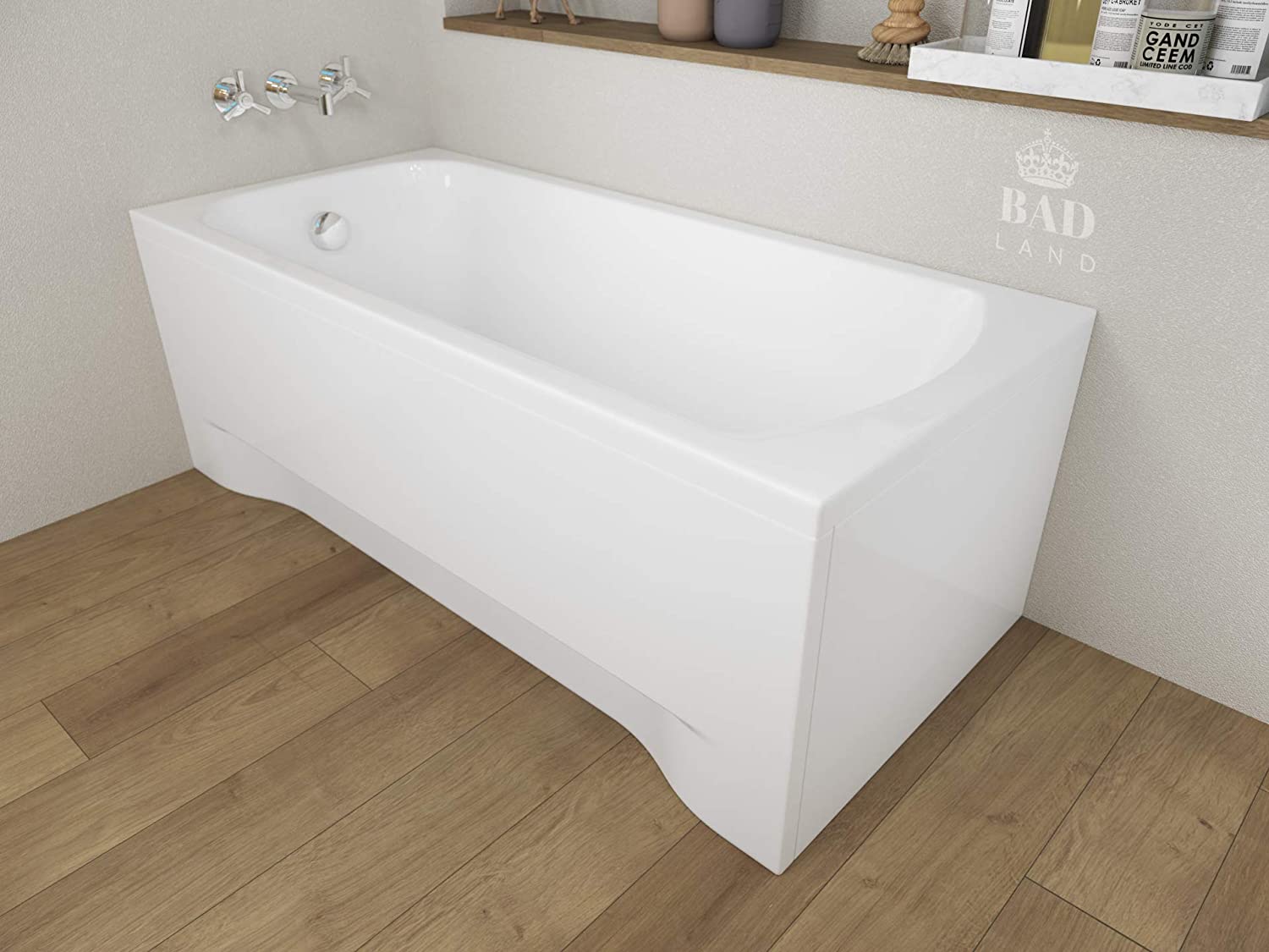 Baignoire rectangulaire 130x70 CLASSIC acrylique blanc + avec Tablier ...