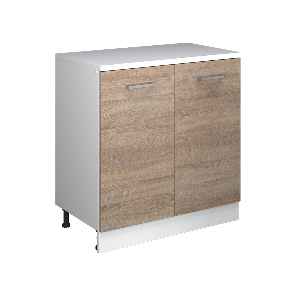 Vicco Armoire dextension Rion, Sonoma/Blanc, 80x46cm sans pente avec 2 ...
