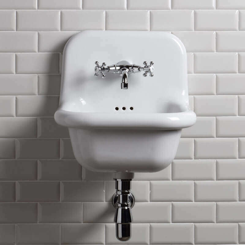 TRUE COLORS - LAVABO RETRO - Lavabos - Blanco - 42x42x46CM | Leroy Merlin