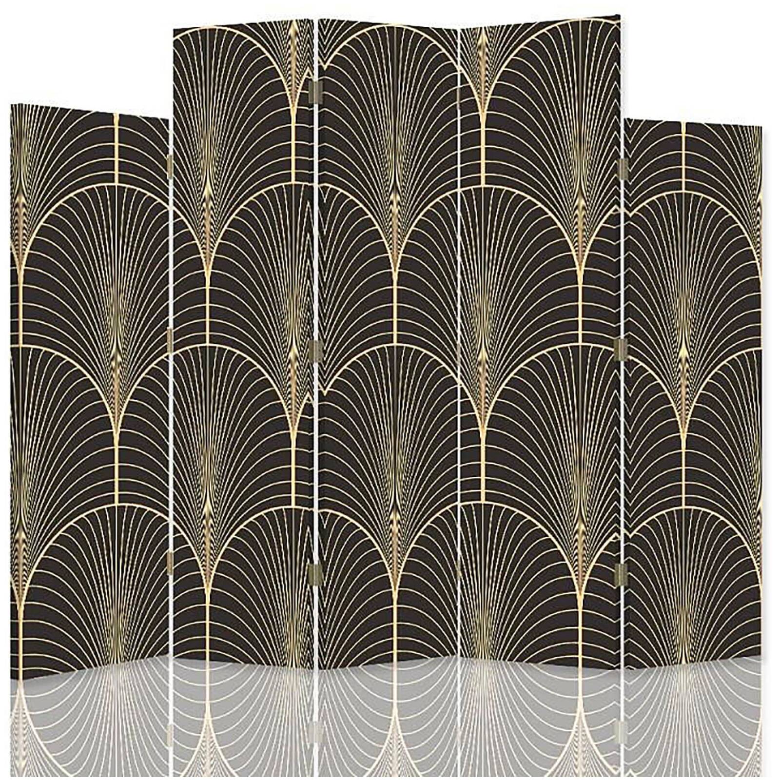 Paravent Design Géométrique Moderne à 5 Panneaux - 180 x 180 cm - 1 ...