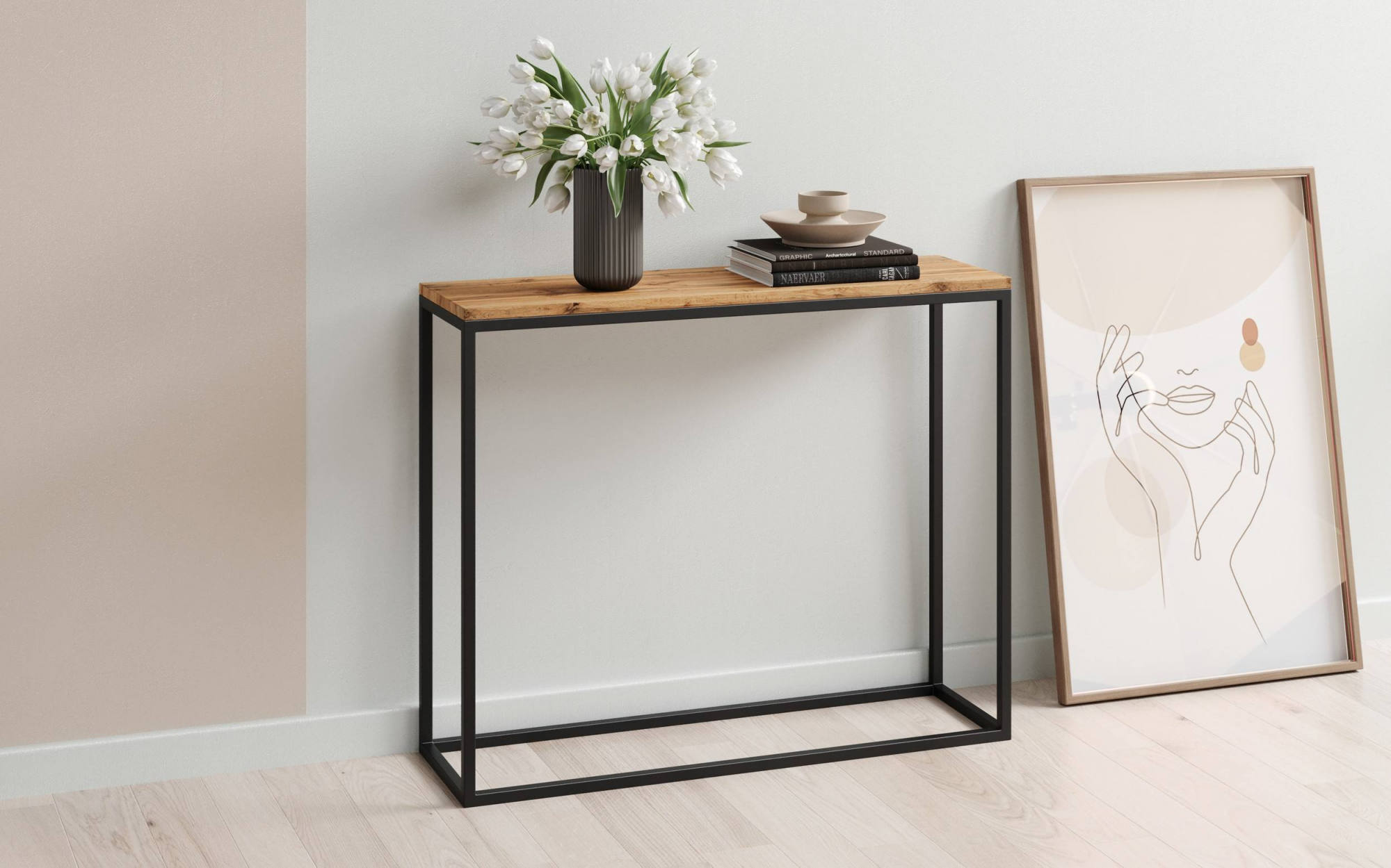 Mesa de cocina alta, Mesa auxiliar con patas de metal, Consola de barra ...