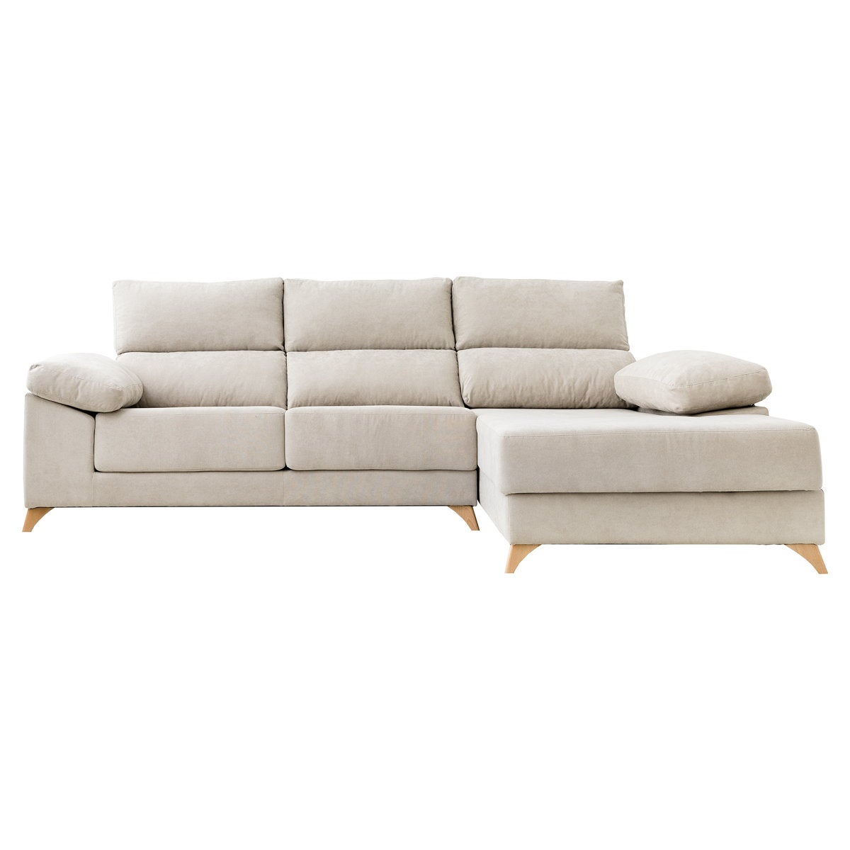Sofá tapizado beige 296 x 105 cm | Leroy Merlin