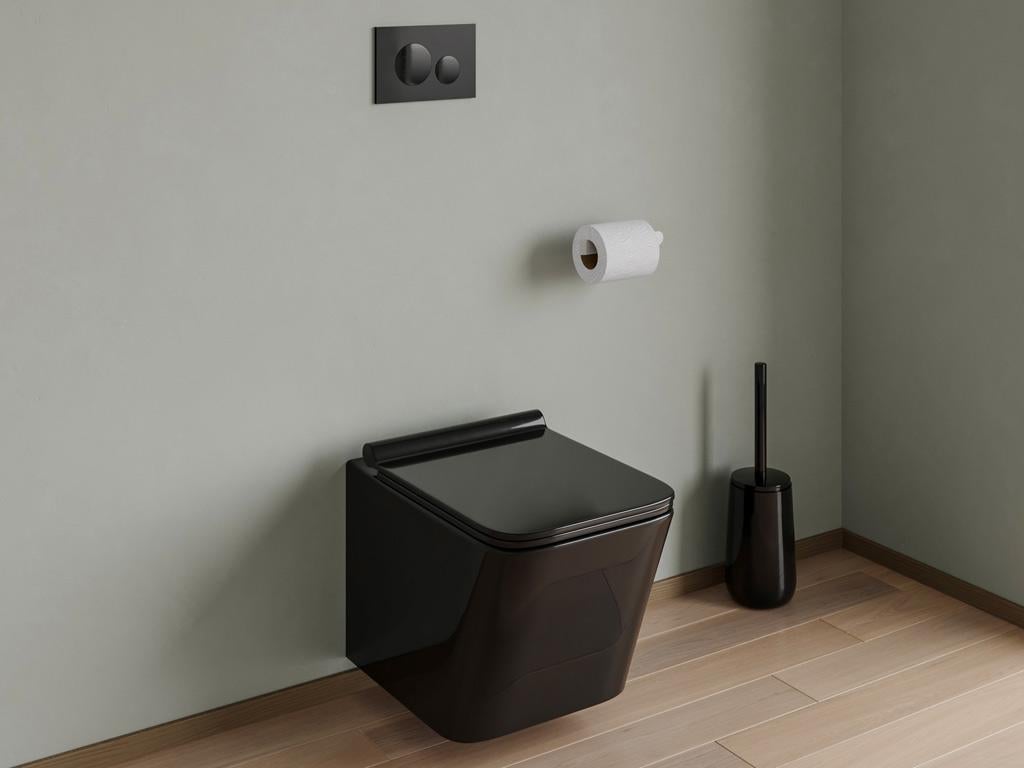 Plaque de commande pour WC avec double touche - Noir - OPULUS | Leroy ...
