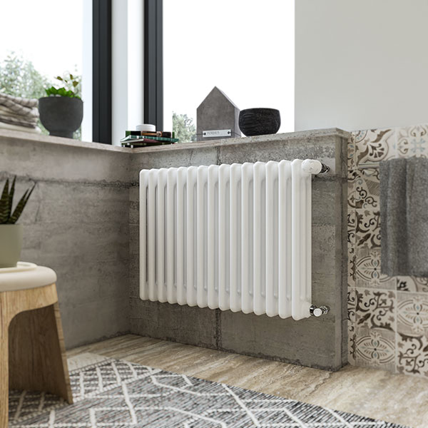 Radiateur tubulaire eau chaude - Hauteur 392mm - 3 colonnes - 385,2 ...