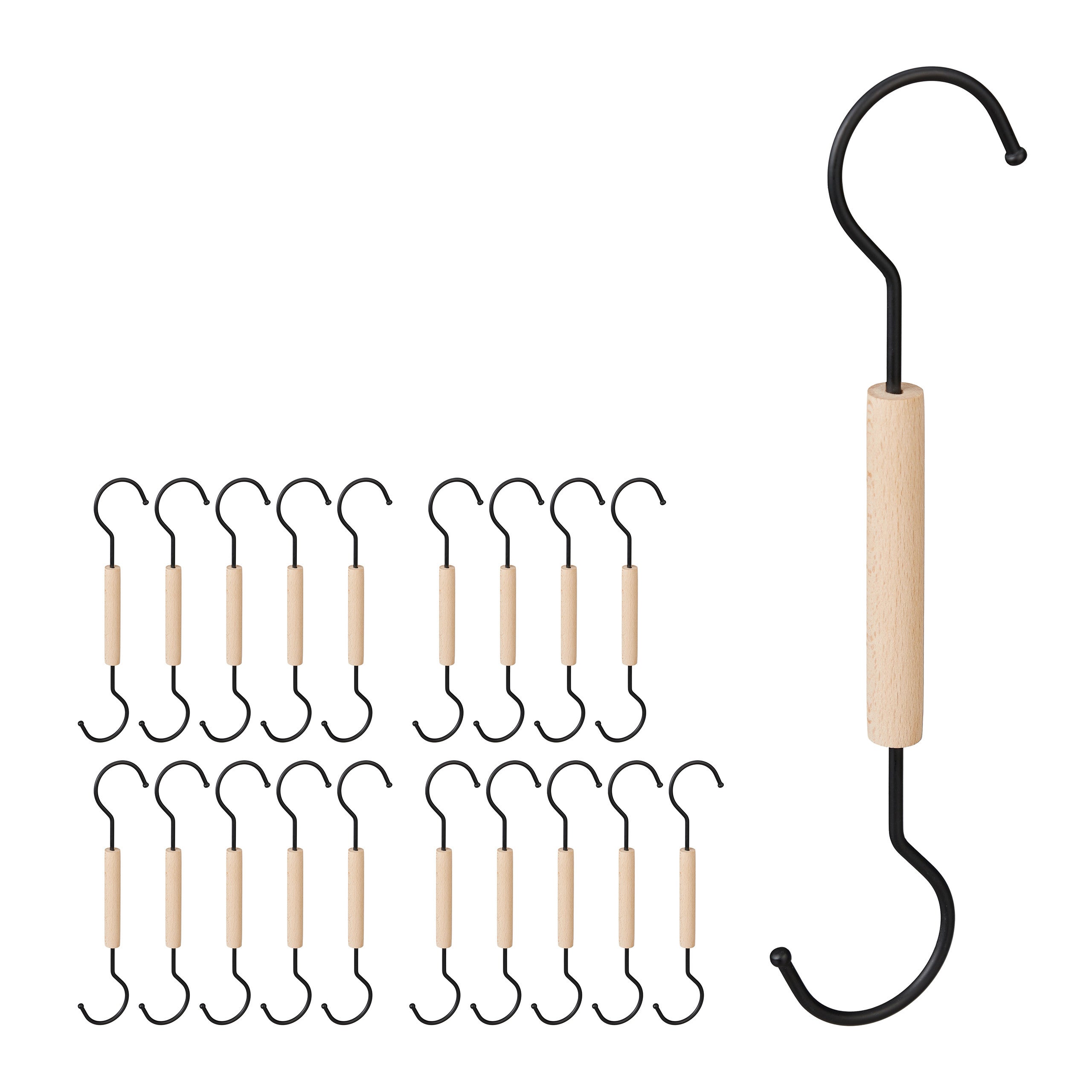 20x Cintres pinces bottes, caoutchouc, support avec crochet, foulards ...