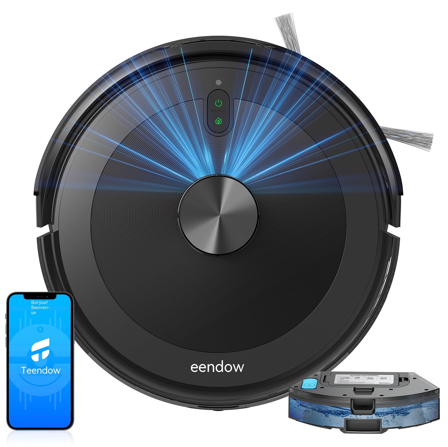 TEENDOW D10S Robot aspirateur laveur 5000 Pa, navigation LDS, boost ...