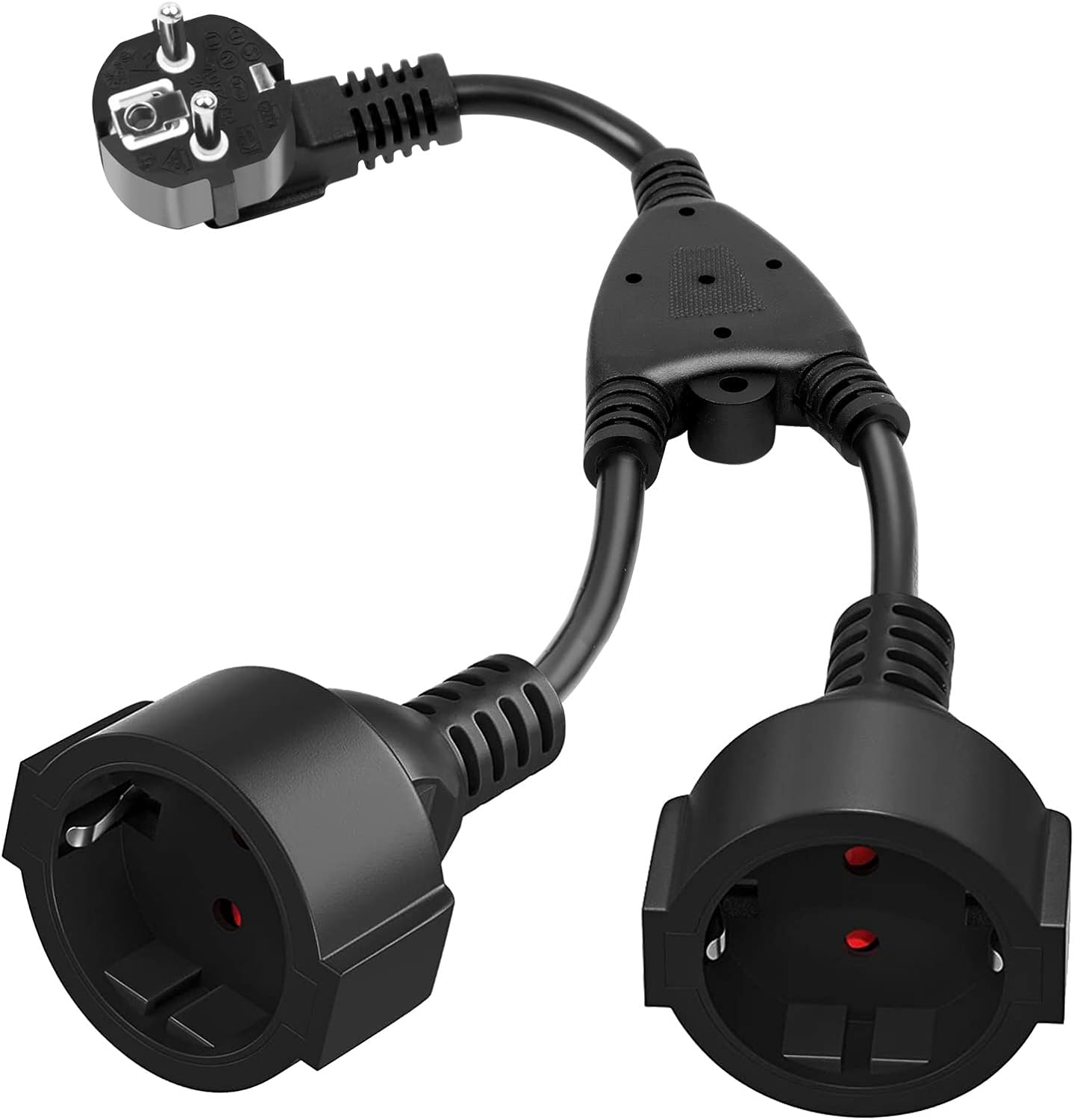 Fiche Double pour Prise, Rallonge avec 2 Prises Schuko 16A/ 250V/ Max ...