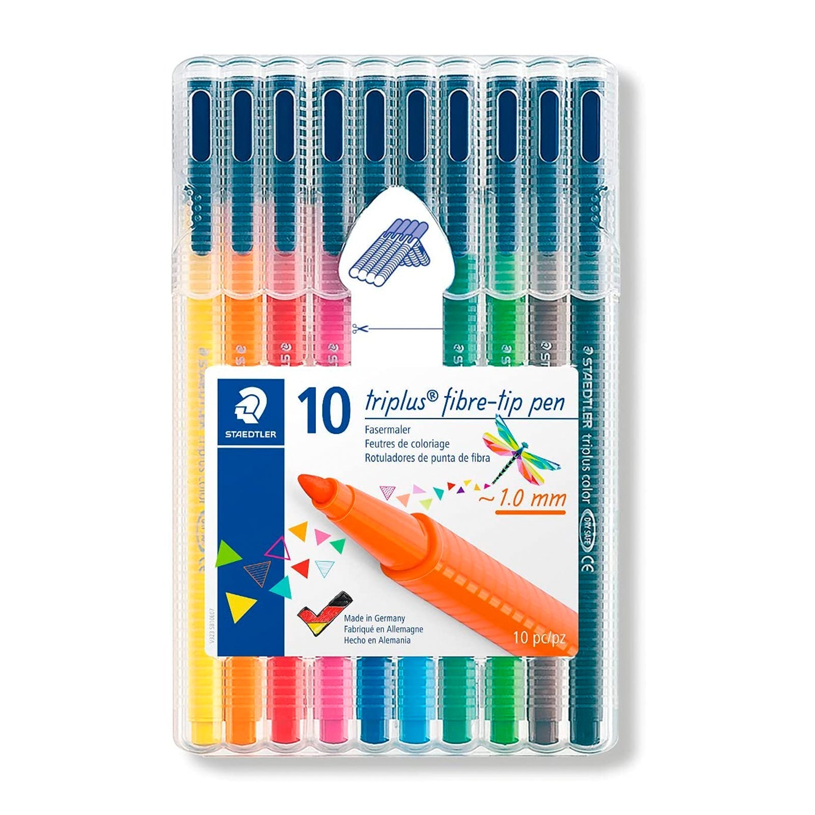 STAEDTLER Triplus Color - Estuche con 10 Rotuladores de Colores con ...