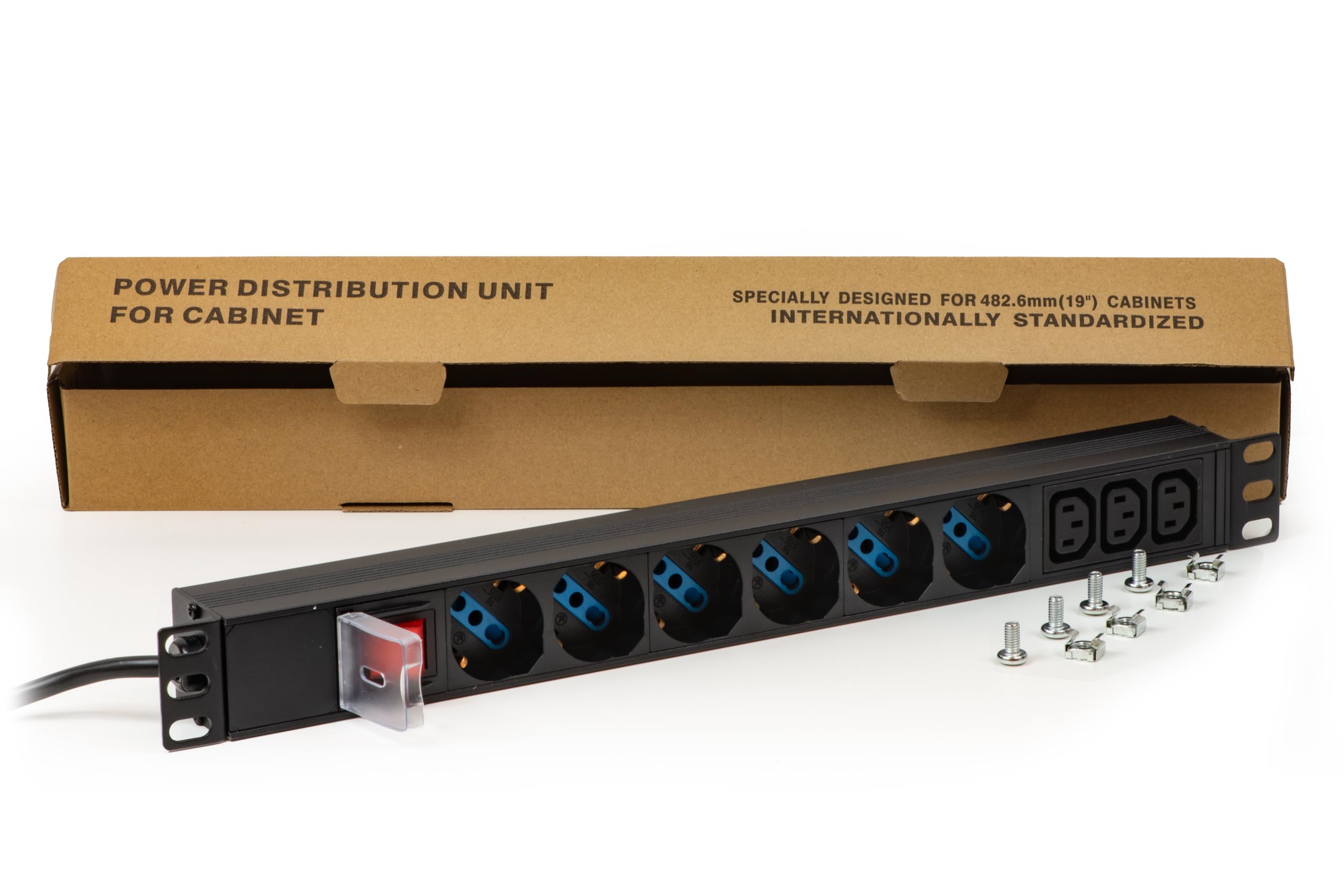 Link LK10061 - Multipresa da Rack 19" con 6 prese universali + 3 prese ...