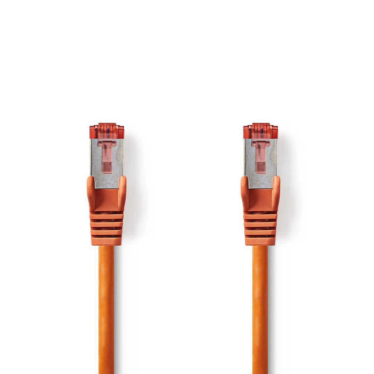 Câble Réseau Cat 6 S/FTP RJ45 Mâle - RJ45 Mâle 0,15 m Orange | Leroy Merlin