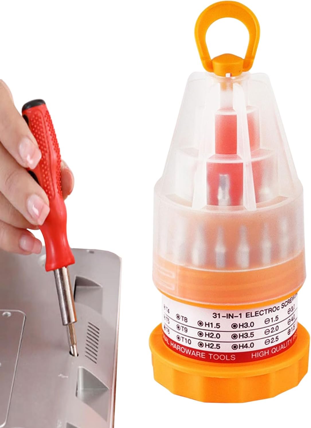 Juego de destornilladores de precisión, 31 piezas, tipo pagoda desmontable, suministros ...