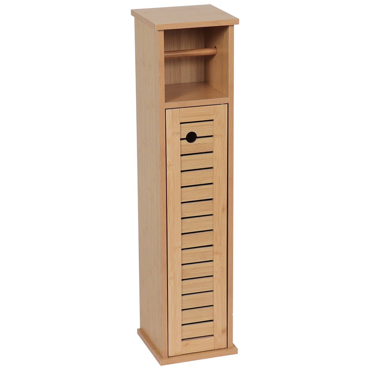 Meuble reserve et derouleur papier wc bambou et mdf - trinidad ...