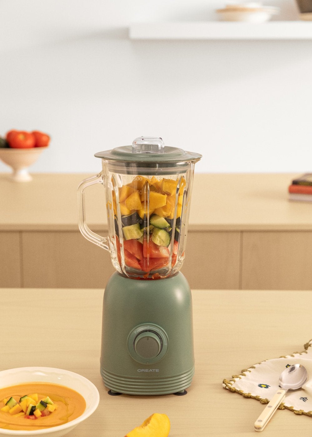 CREATE - BLENDER PULSE 800 - Blender de style américain 800W - Vert ...