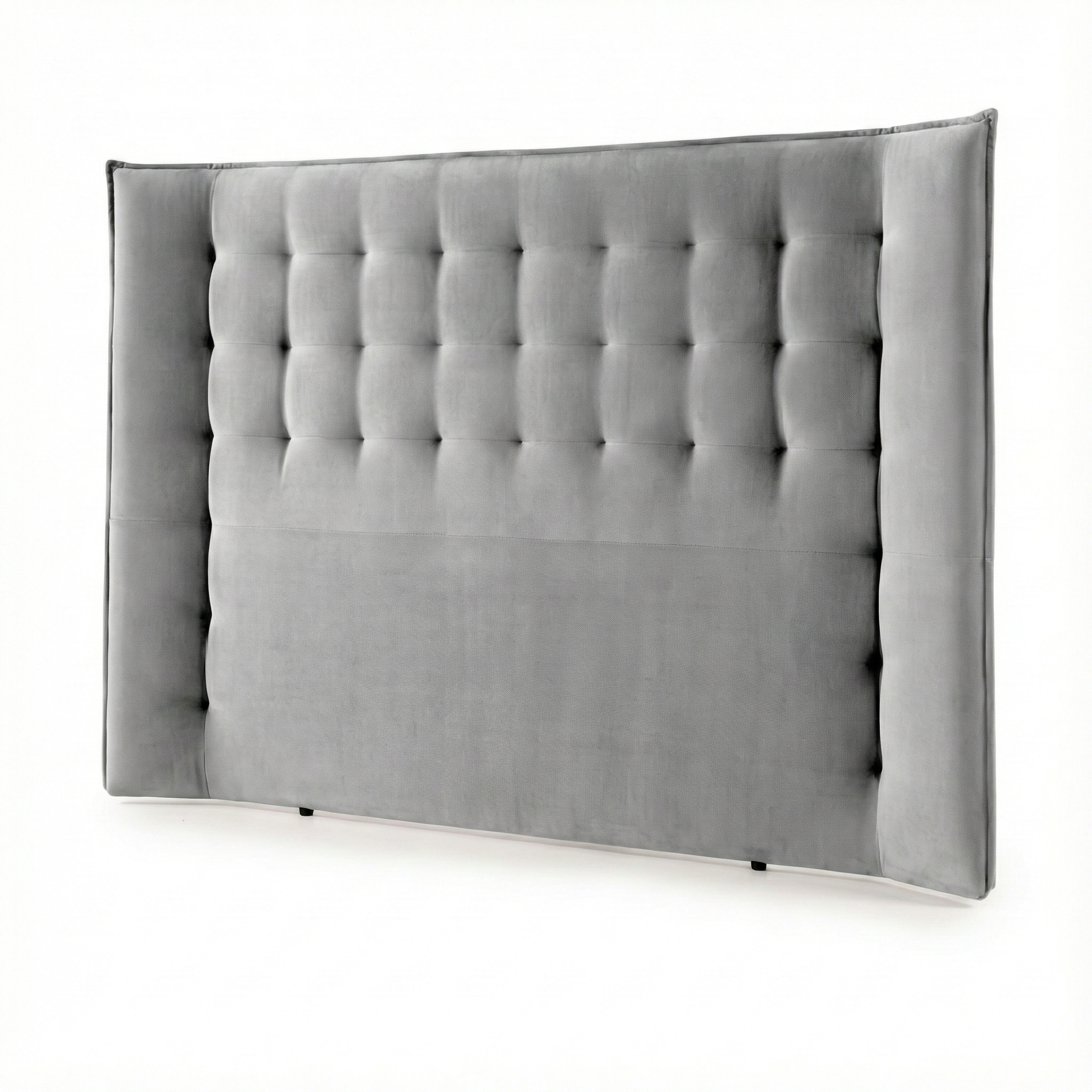 Cabecero gris estilo capitoné para cama de 180 cm – 190x140 cm | Leroy ...