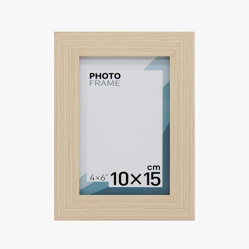 Cadre WOOD FRAME en bois clair 10 x 15 cm | Leroy Merlin