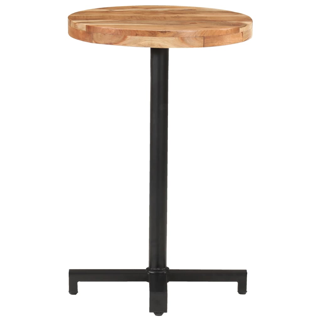 Table de bistro | Table de Cuisine | Table Haute Ronde Ø50x75 cm Bois d ...