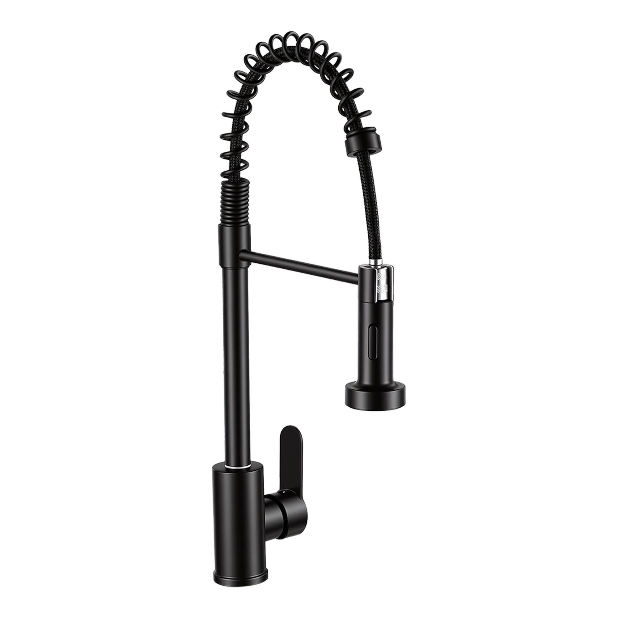 Grifo negro retráctil, dos modos de flujo de agua, rotación de 360 ...