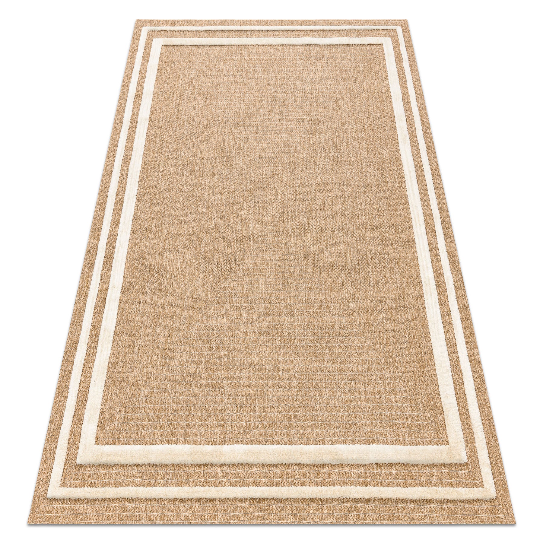 SPARK 0687A alfombra beige / crema - Marco, sisal, estructural 180x270 ...