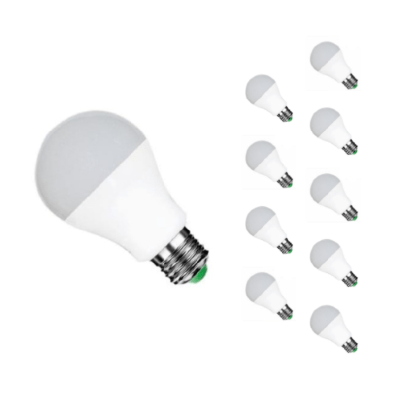 Ampoule LED E27 12W 220V A60 180° (Pack de 10) - Blanc Chaud 2300K ...