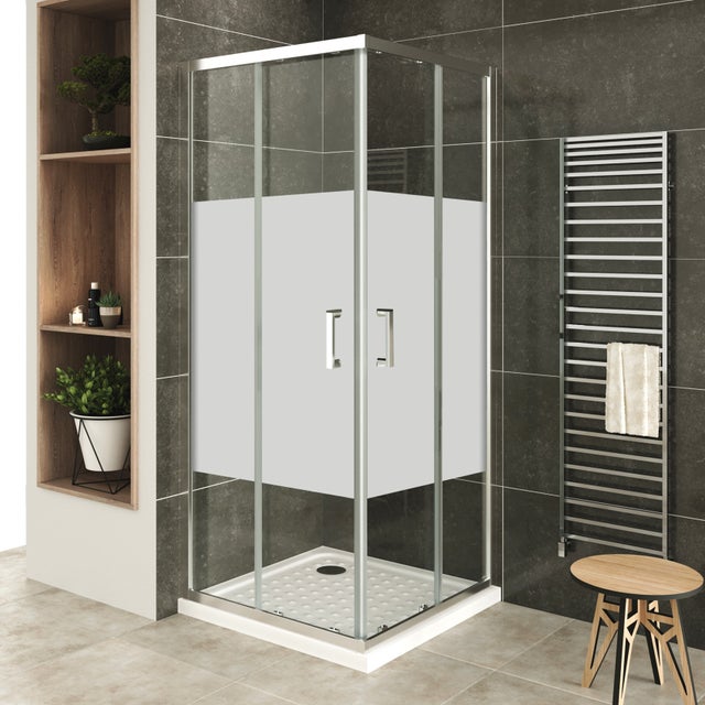 Paroi de douche opaque 90 cm au meilleur prix | Leroy Merlin