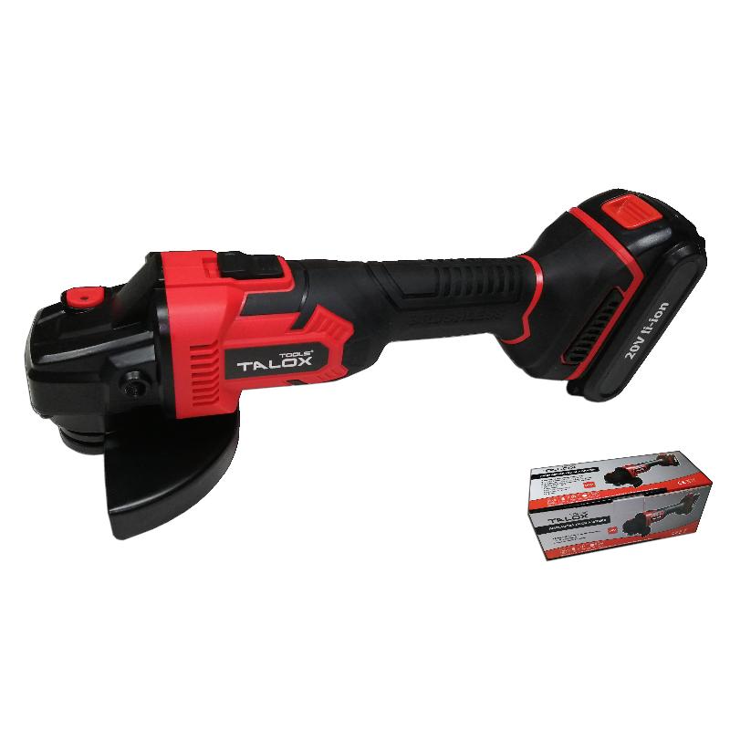 Talox amoladora 115 profesional 2x bateria li-ion 20v 2ah+cargad ...