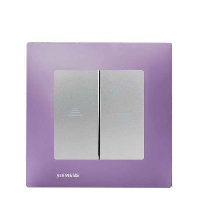 SIEMENS-Interrupteur Volet Roulant Silver Delta Viva + Plaque Violet ...