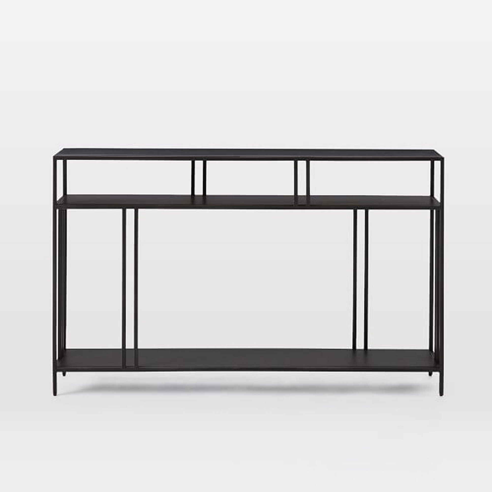 Console Chinon L110cm Bois et Métal Noir | Leroy Merlin