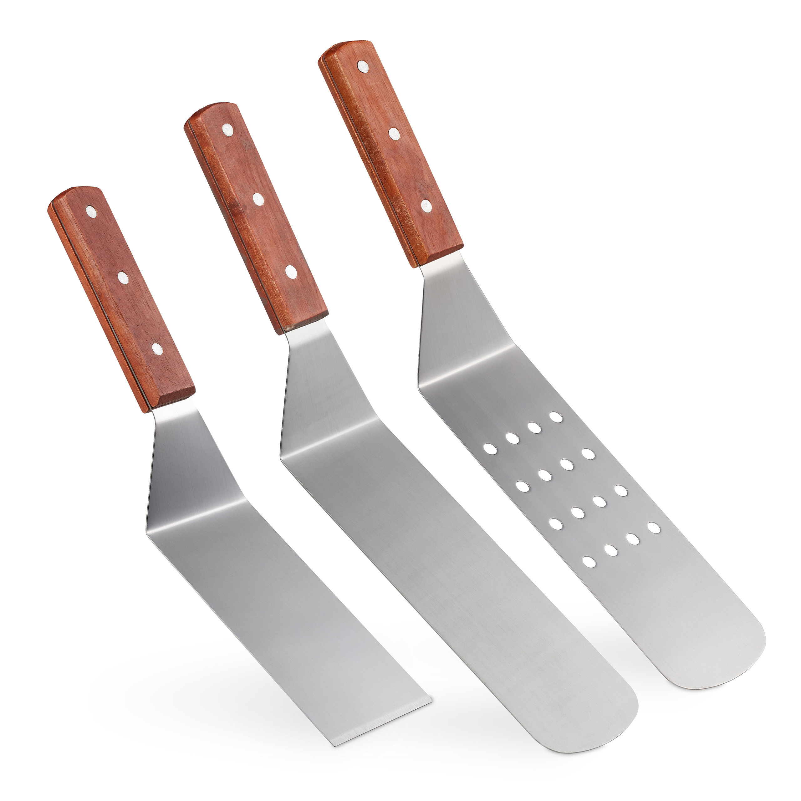 Relaxdays Spatule barbecue, set de 3, grill, hamburgers, cuisine, acier ...
