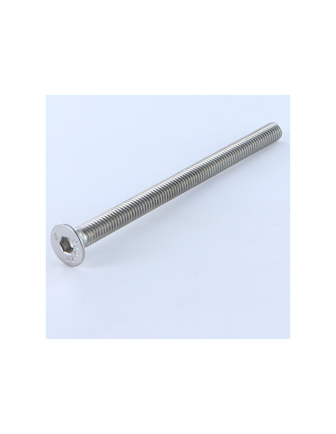 Vis métaux Inox A2 FHC tête fraisée empreinte hexagonale creuse Clé de 4 HC4 M6X55 Filetage ...