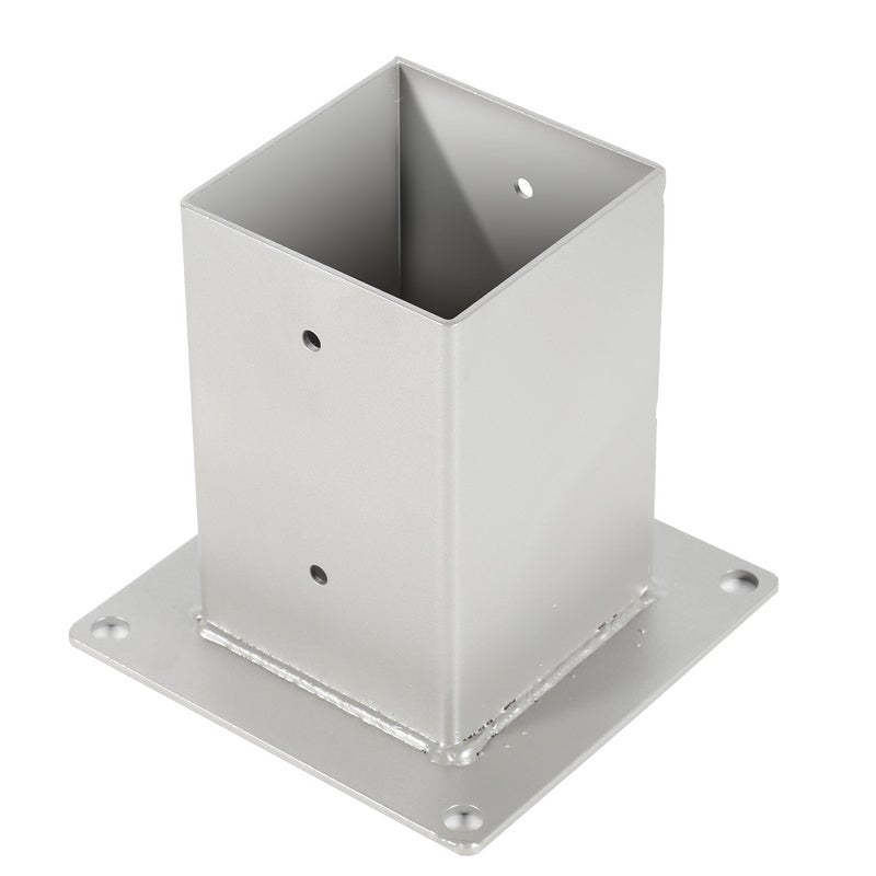 Base de poste cuadrado Pie para fijar al poste para postes de madera ...