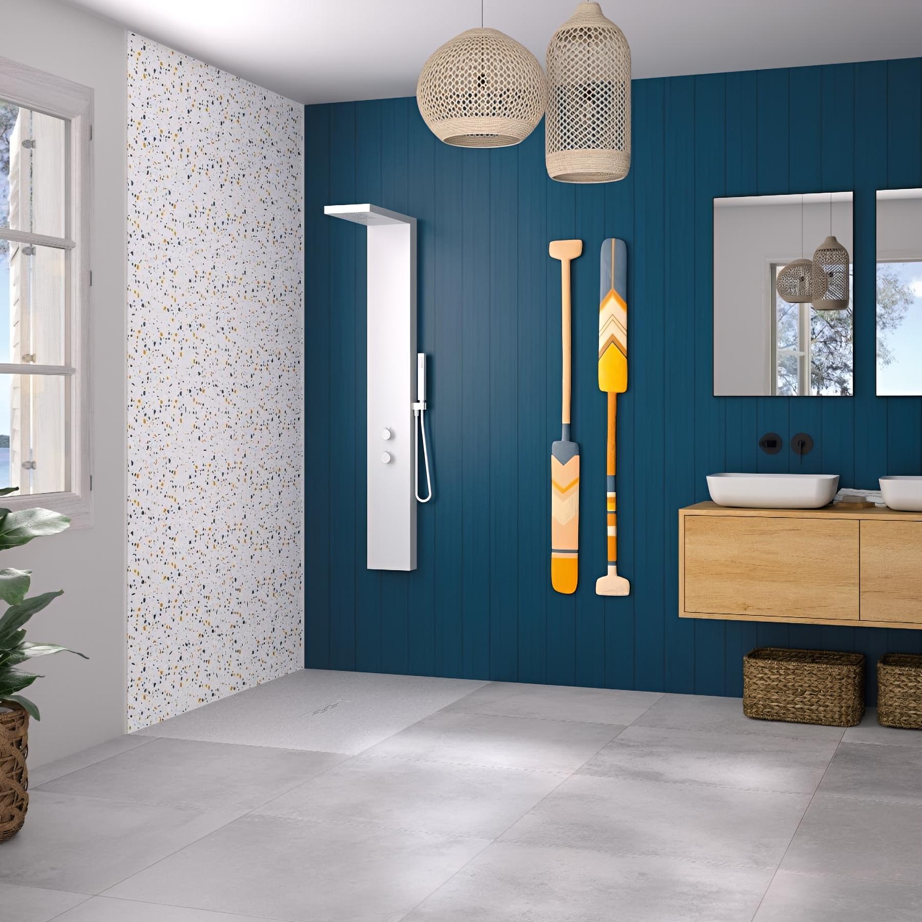 Panneau mural salle de bain hydrofuge à coller KINEDO KINEWALL DESIGN ...