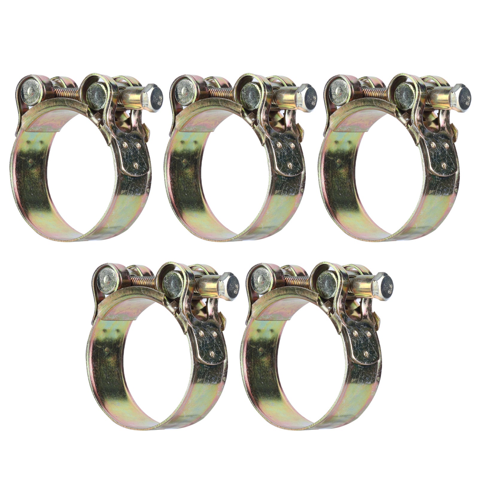 Lot de 5 colliers de serrage en acier galvanisé à tête unique pour ...