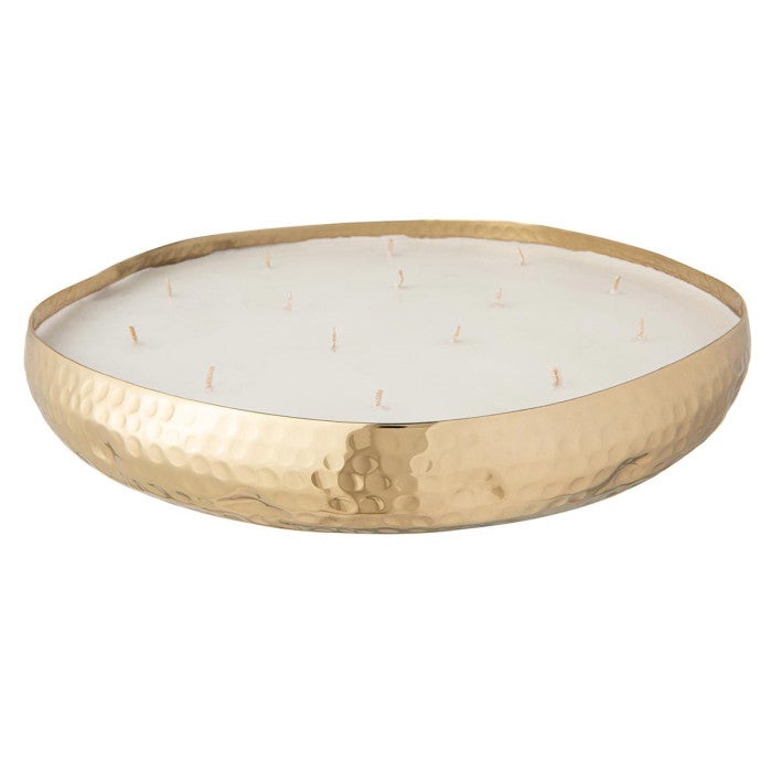 Bougie Parfumée Déco "Livia" 35cm Oud Amber Or | Leroy Merlin