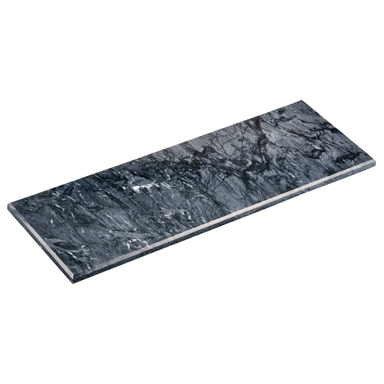 Plat de service en marbre poli, 38 x 13 cm, Kesper | Leroy Merlin