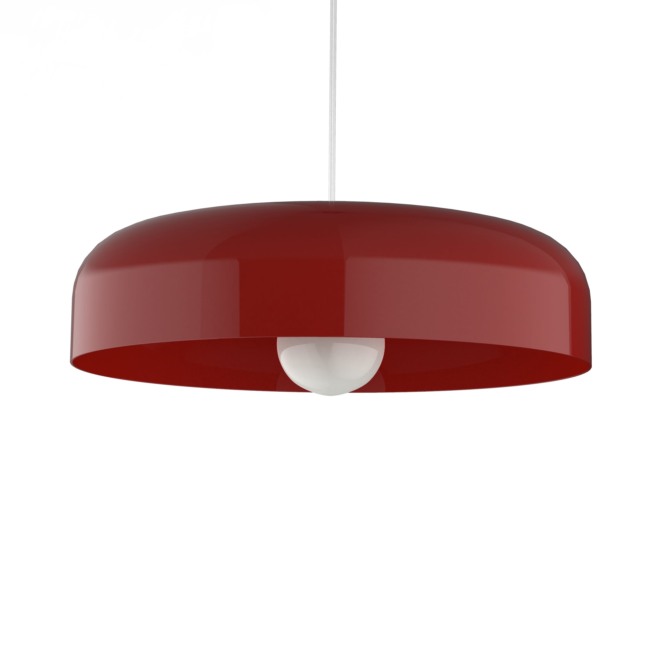 TUZZI SUSPENSION Ø40 METAL ROUGE BRILLANT 1XE27 | Leroy Merlin